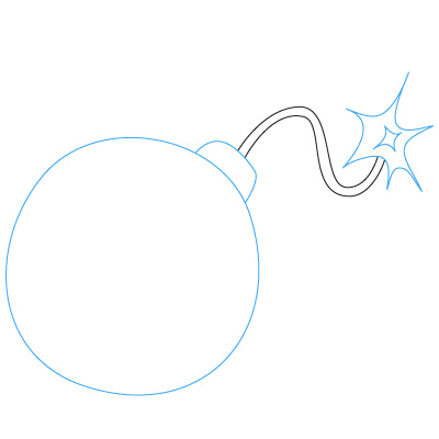 Jak narysować bombę krok po kroku. Rysowanie bomby